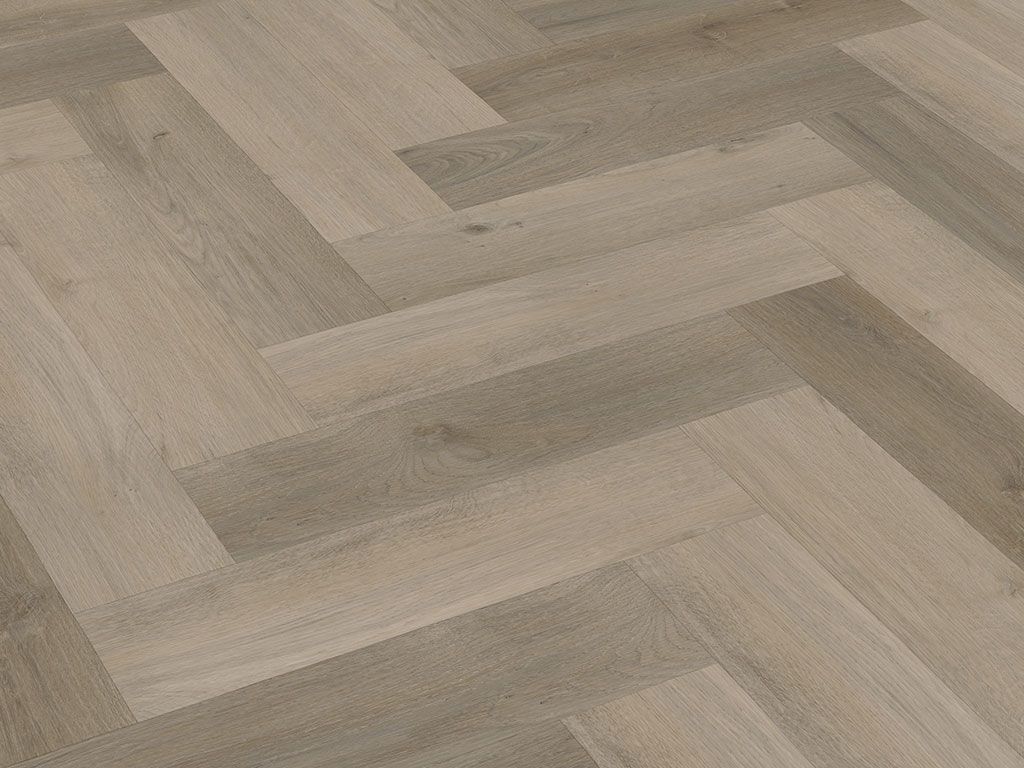 Click-Vinyl CHECK One 2073H Lausitz Oak Herringbone incl. Impact Sound ...